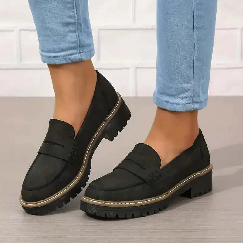 Danika | Comfortable Chunky Loafer Shoes – Sophie's Boutique